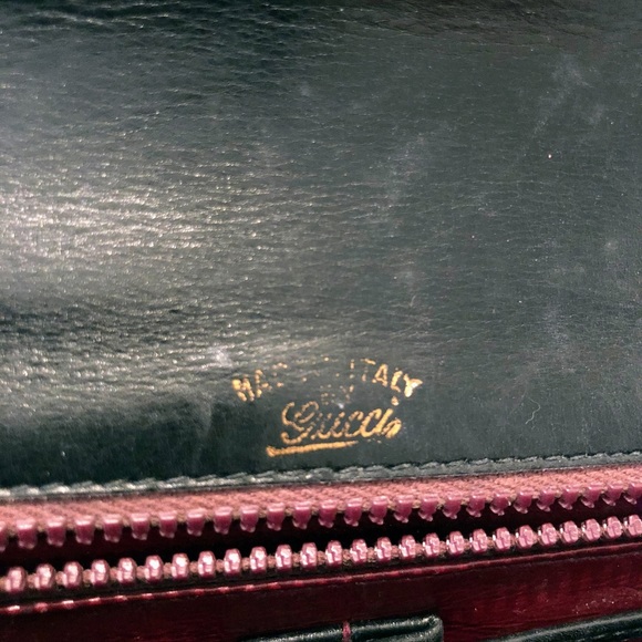 Gucci | Bags | 95s Authenticrare Vintage Gucci Leather Purse | Poshmark